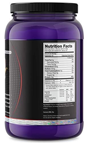 Ultimate Nutrition ISO Cool Whey Isolate Protein Powder - Keto Friendly - Sugar, Carb and Fat-Free - 23 Grams of Protein Per Serving, Vanilla, 2 Pounds