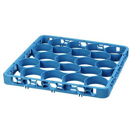 Carlisle OptiClean NeWave 20-Compartment Glass Rack Extender Blue, 19.88" Length x 19.88" Width x 1.78" Height, Polypropylene | 1 Each