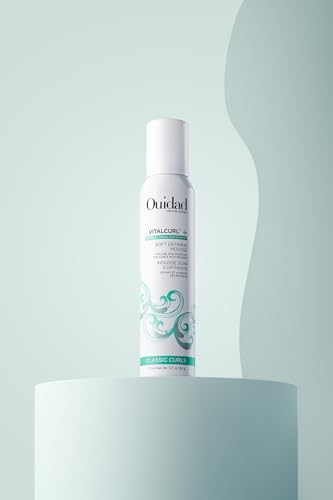 Ouidad VitalCurl+ Curl Defining Mousse, Lightweight Hair Foam, Styler for Soft, Touchable Hold, Adds Shine, Bounce & Volume, For Spiral Curls
