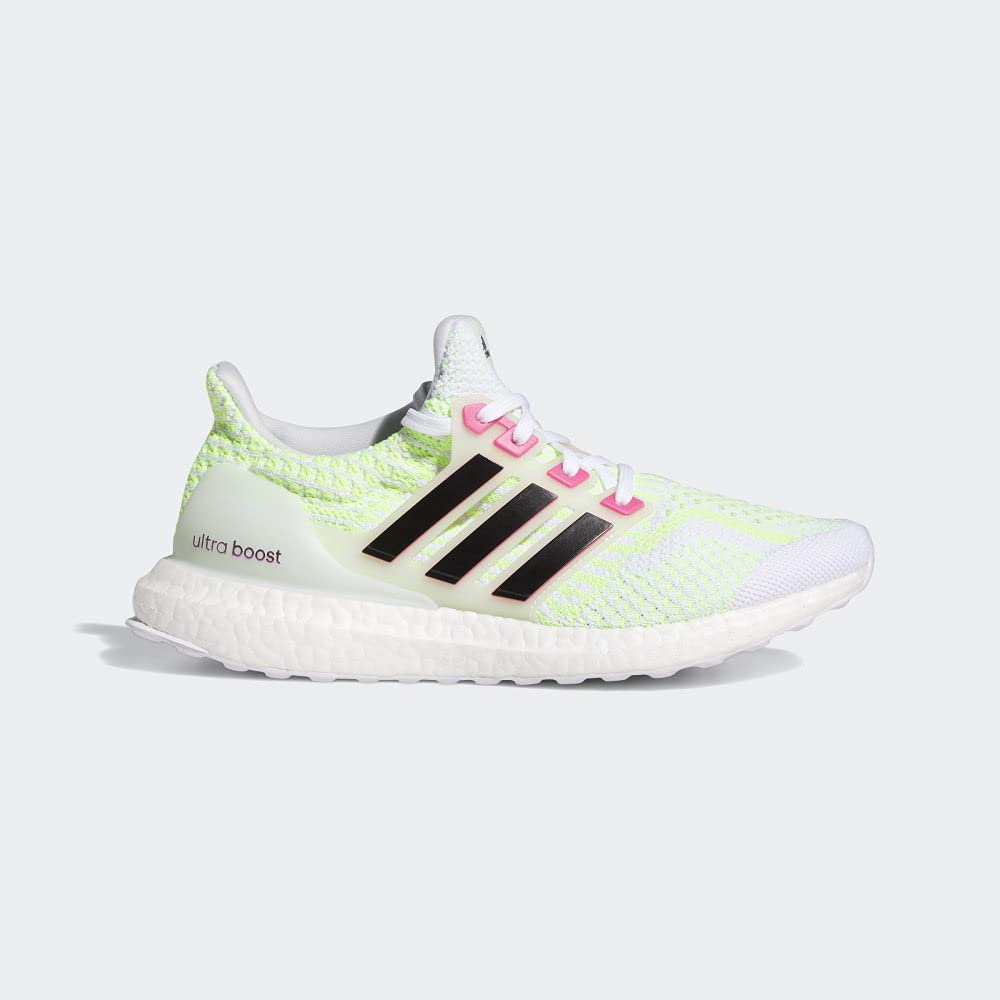 adidas Women's Ultraboost DNA, White, Black, Signal Green, 9