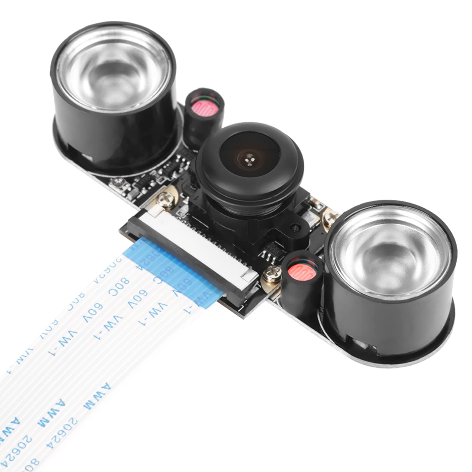 5 Million Pixels Night Vision 130° Viewing Angle Camera Module Board 1080P HD OV5647 Camera Module for Raspberry Pi B 3/2