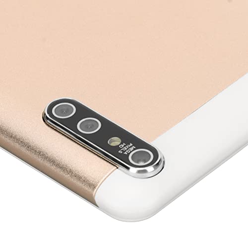 Akozon 10.1 Inch Tablet Gold 6GB RAM 128GB ROM Octa Core 2.5Ghz CPU 13MP Camera 8800mAh HD Tablet for Home Office 100240V US Plug Tablets (US Plug 100β240V)