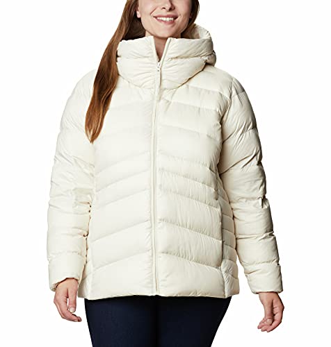 Columbia Women's Autumn Park Down Hooded Jacket, Chalk, Large