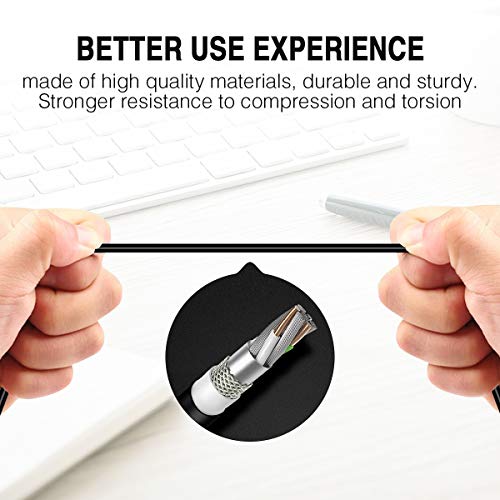 5 in 1 USB Charger Cable for Nintendo DS Lite/ Wii U/ New 3DS (XL/LL), 3DS (XL/LL), 2DS, DSi (XL/LL) ,NDS/Gameboy Advance SP, PSP 1000 2000 3000, Multi-Functional USB Charging Cord with Cable Tie