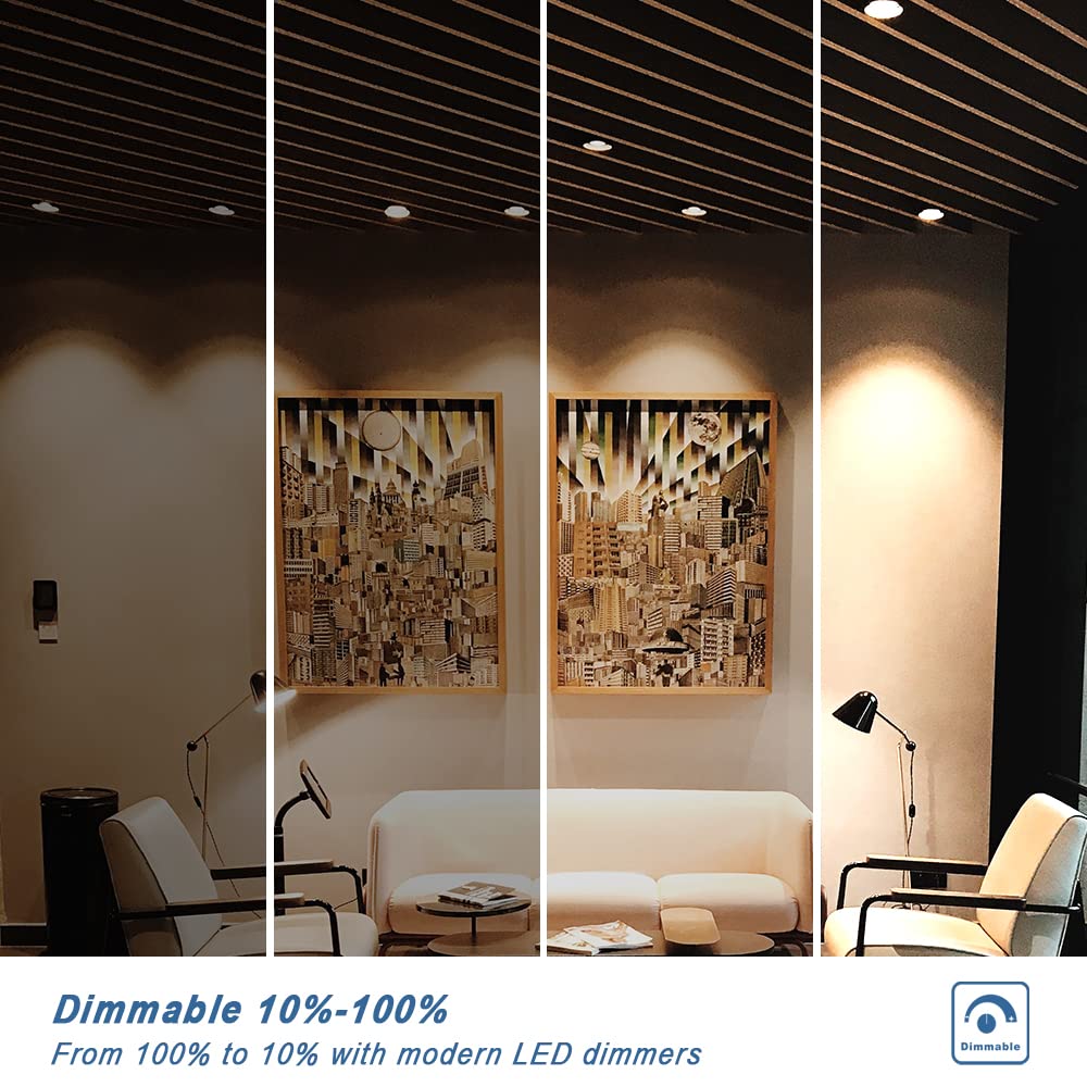 ANC PAR16 LED Bulb Dimmable Spotlight Bulb 7W LED Bulbs(50W Halogen Bulbs Equivalent),500 Lumens 6500K Cool White 35° Beam Angle Spot Bulb 5 Pack