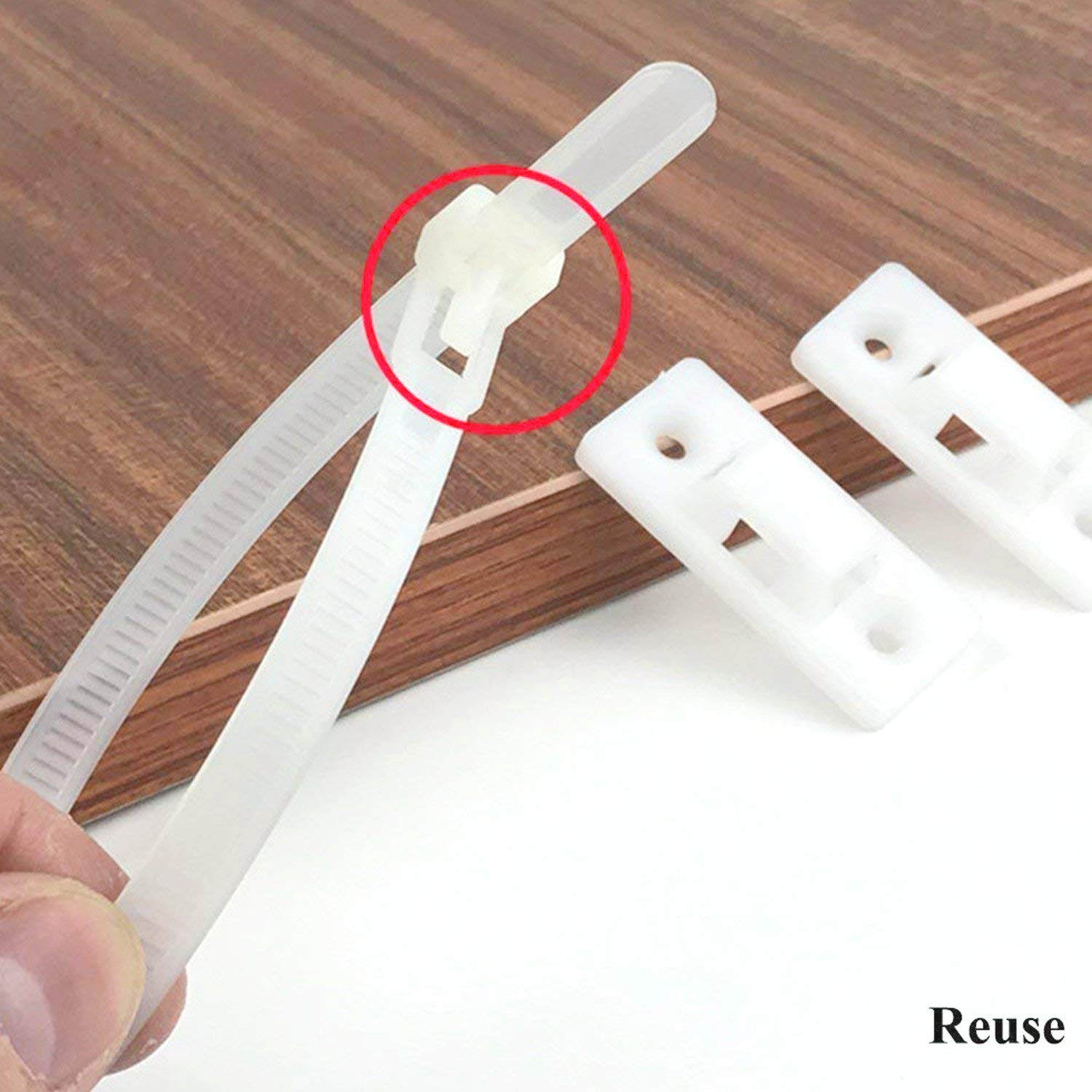 White Anti-Tip Strap,Furniture Safety Straps,Furniture Anchor Straps for Baby Pet Safety,6 Sets
