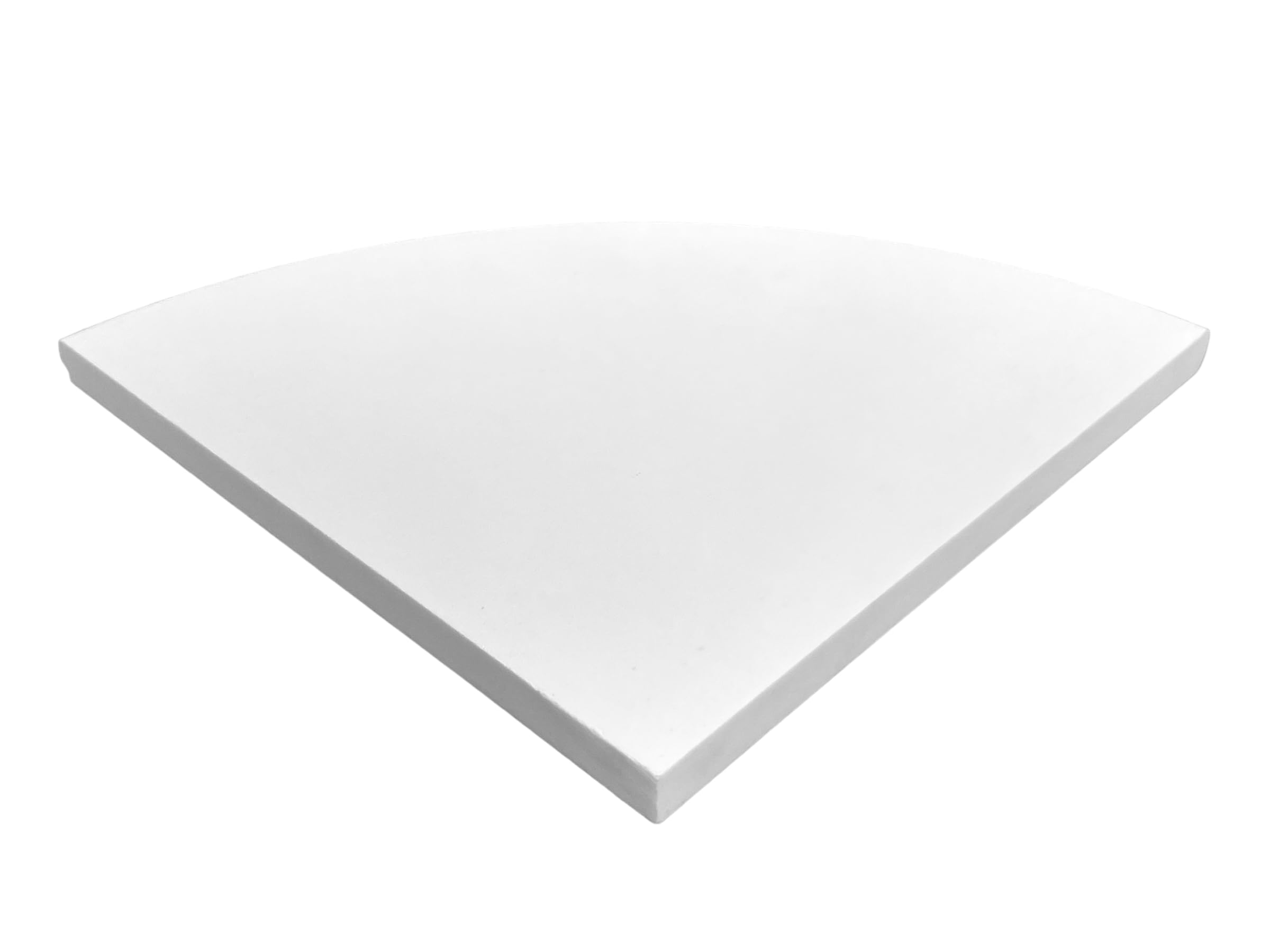 Threshold.Shop 18 Inch Super White Engineered Marble Corner Shower Seat Bathroom Caddy, Wall Mounted Shower Shelf, Classic Flatback Design