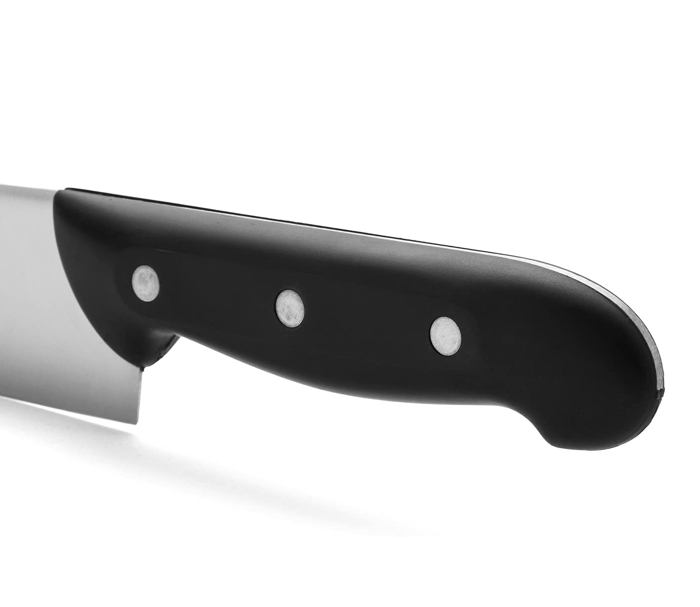 ARCOS Chef Knife 8 Inch Stainless Steel. Multi-use Professional Cooking Knife for Cutting Meat and Vegetables. Ergonomic Polyoxymethylene Handle and 215mm Blade. Series Maitre. Color Black