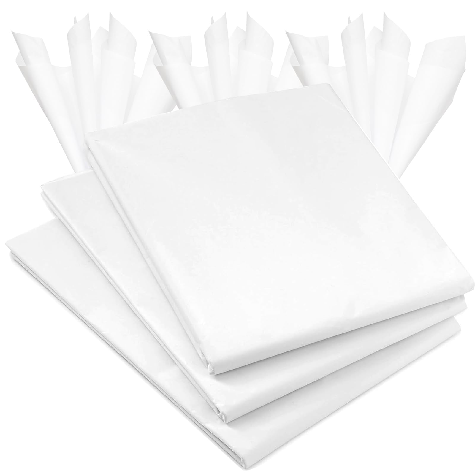 Arcccky 200 Sheets White Tissue Paper for Gift Wrapping Packing, 20'' x 30'' Bulk Tissue Paper for Preserving Clothes Arts Craft and Flowers, Gift Wrapping Tissue for Wedding Birthday Showers Party