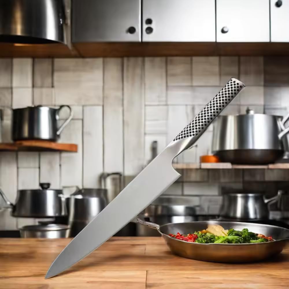 Generic 8"" Global Professional Japanese Chef's Knife G-2 Stainless steel handle Steel Yoshikin Knife,, Silver
