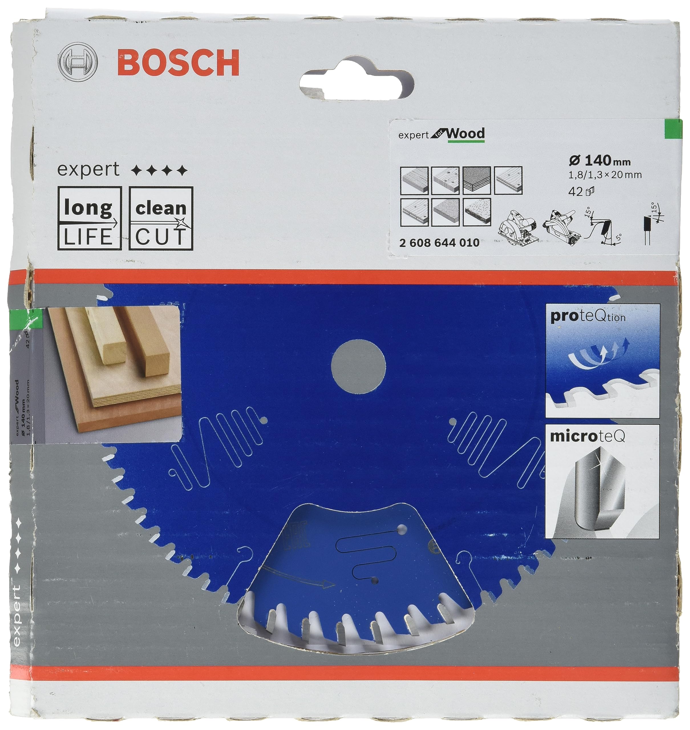 Bosch 2329919 Circular Saw Blade, Blue
