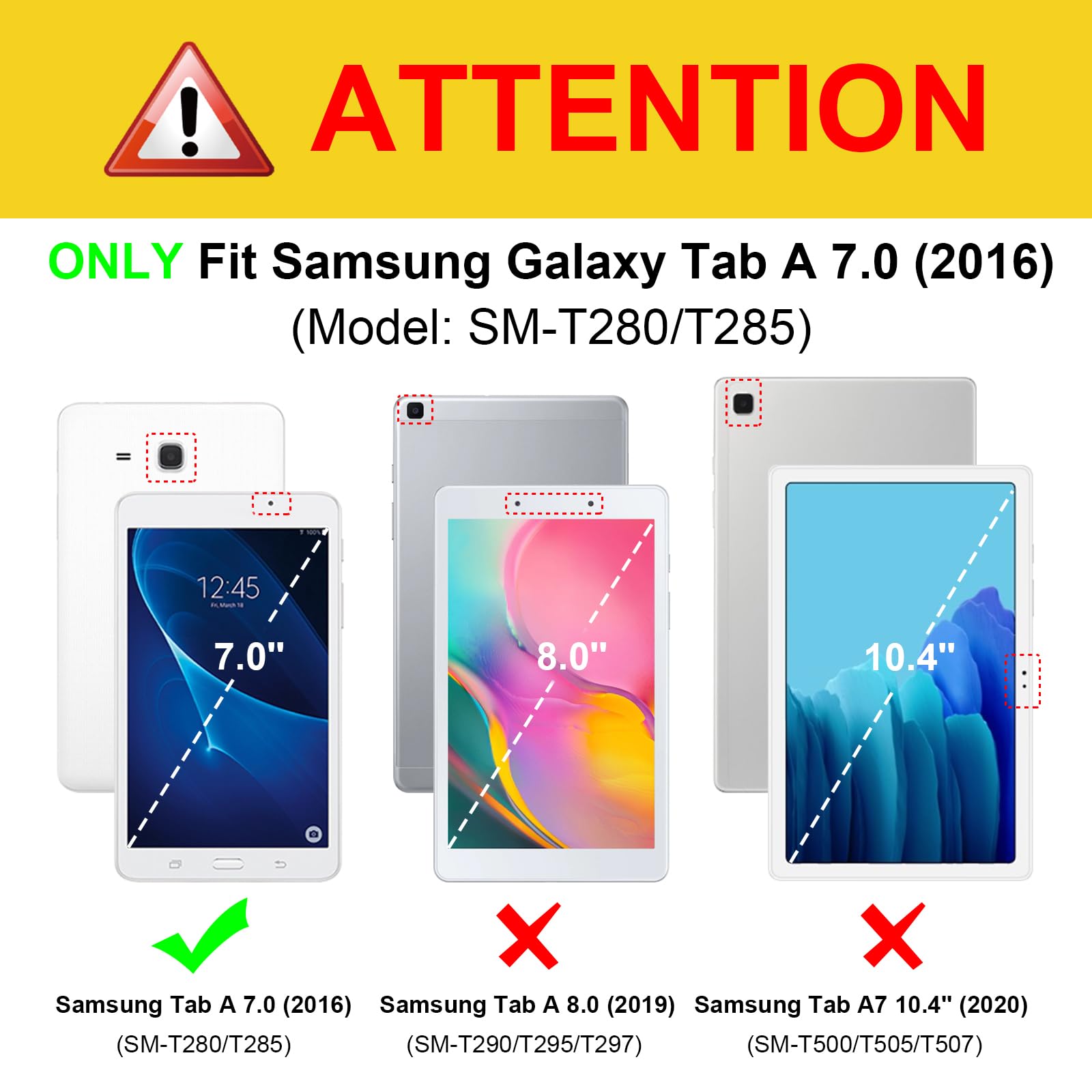 Fintie Silicone Case for Samsung Galaxy Tab A 7.0, [Honey Comb Series] Light Weight [Anti Slip] Shock Proof Cover [Kids Friendly] for Galaxy Tab A 7-inch Tablet 2016 Release (SM-T280/SM-T285), Black