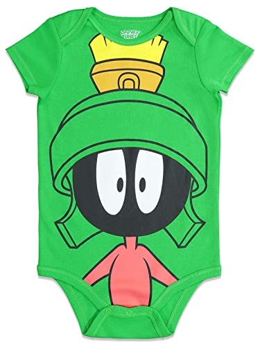 WARNER BROS LOONEY TUNES Buggs Bunny Marvin the Martian Daffy Duck Newborn Baby Boys 5 Pack Bodysuits Multi 3-6 Months