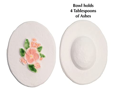 Biodegradable Urn for Human Ashes, Water Burial Urn, Urn Floats in Water, Urn for Cremation, Ocean Water Scattering Urn for Ashes, Floating Urn, Earth Memorials (Keepsake EliteĀ® Pink Flower Y-01)