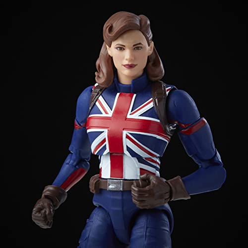 Avengers Marvel Legends Series 6-inch Scale Action Figure Toy Marvel’s Captain Carter, Premium Design, 1 Figure, 1 Accessory, and 2 Build-a-Figure Parts