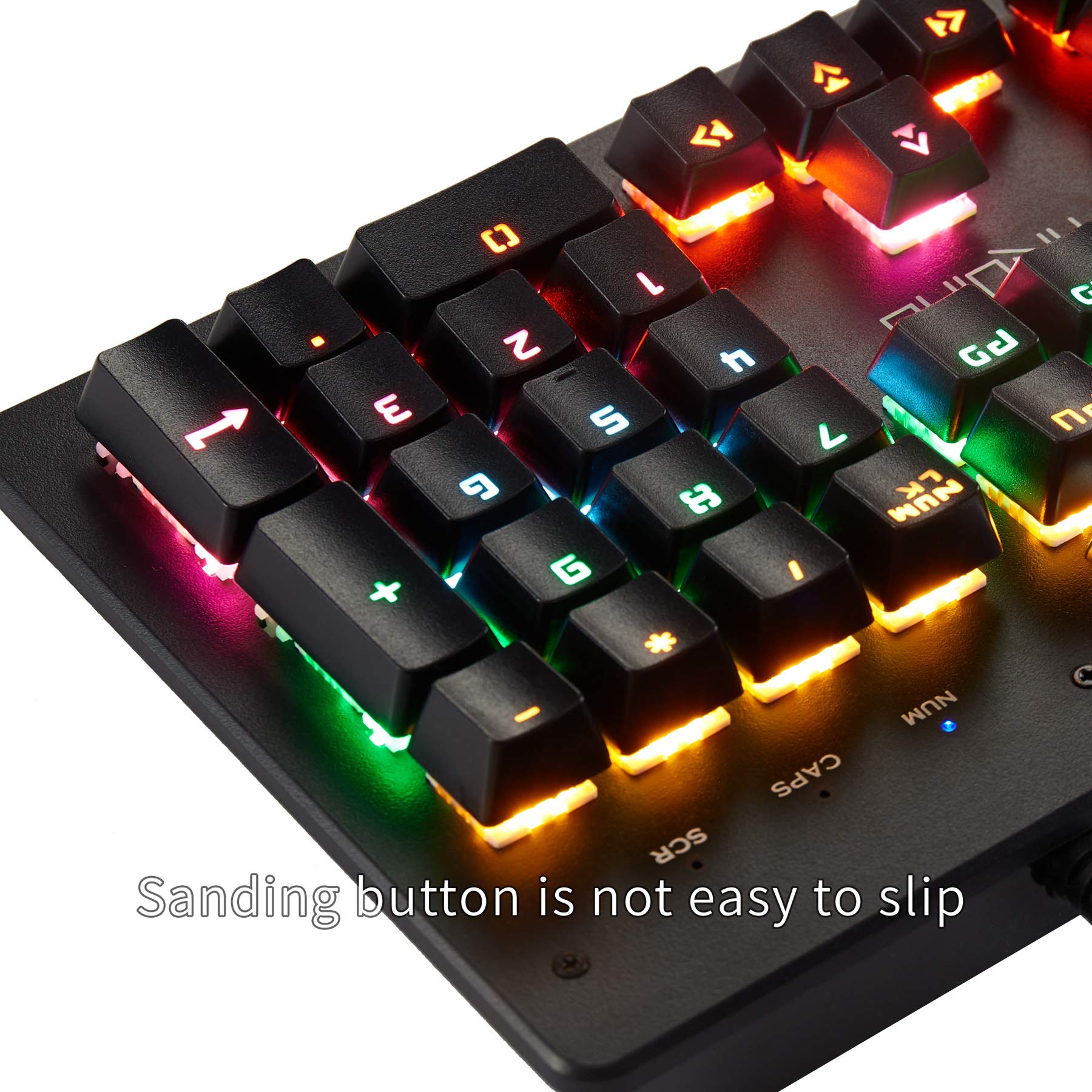 Yingshi Mechanical Keyboard for Gaming and Working,Gaming Keyboard with RGB Backlight,104 Keys Included,Keyboard for Windows PC Games.