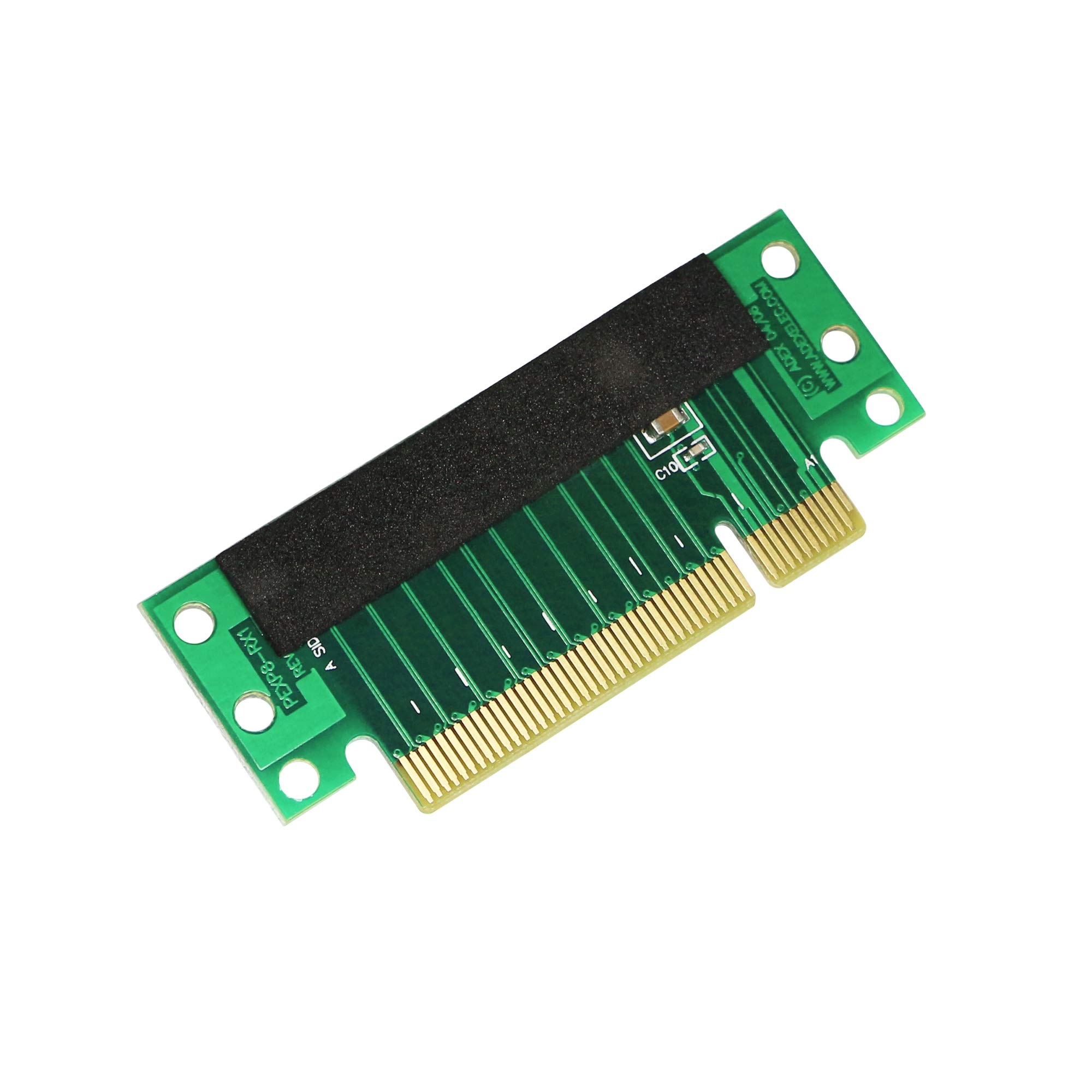SinLoon PCI- Express 8X Riser Card 90-Degree Adapter Card PCI-E 8X Extender Extension Card for 1U, Small Computer and Server Case(PCIE 8X)