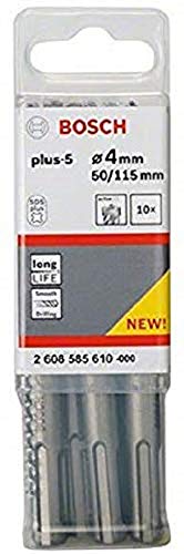 Bosch 2608585610 Hammer Drill Bit Sds-Plus 4mmx4.53In 10 Pcs