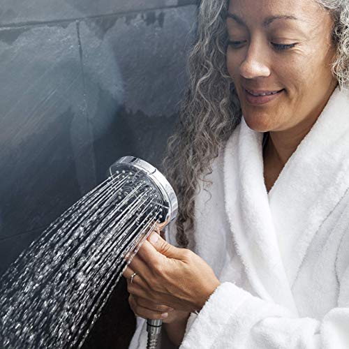 AquaBliss TheraSpa Hand Shower β 6 Mode Massage Shower Head with Hose High Pressure to Gentle Water Saving Mode - 6.5 FT No-Tangle Handheld Shower Head with Extra Long Hose & Adj. Mount | Chrome