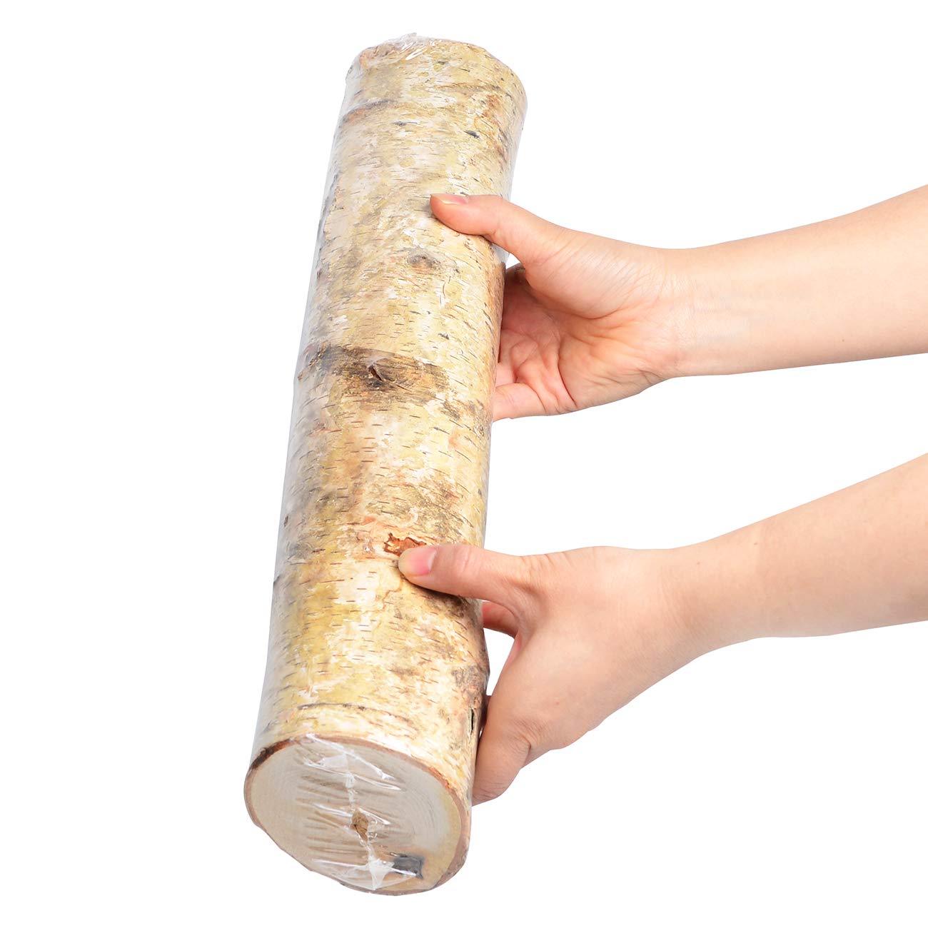 6 Pack Large Birch Logs for Fireplace Unfinished Wood Crafts DIY Home Decorative Burning(Logs:2.4"-3.1" Dia. x 16" Long)