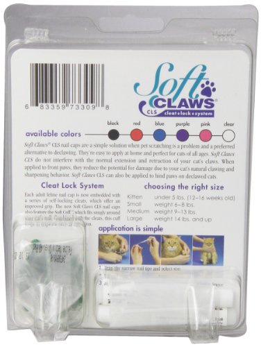 Feline Soft Claws Cat Nail Caps Take-Home Kit, Medium, Green