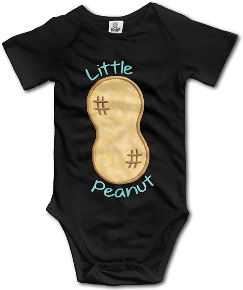 Little Peanut Infant Climbing Short Sleeve Onesie One-Piece Baby Bodysuit Clothes 0-12 Months Black