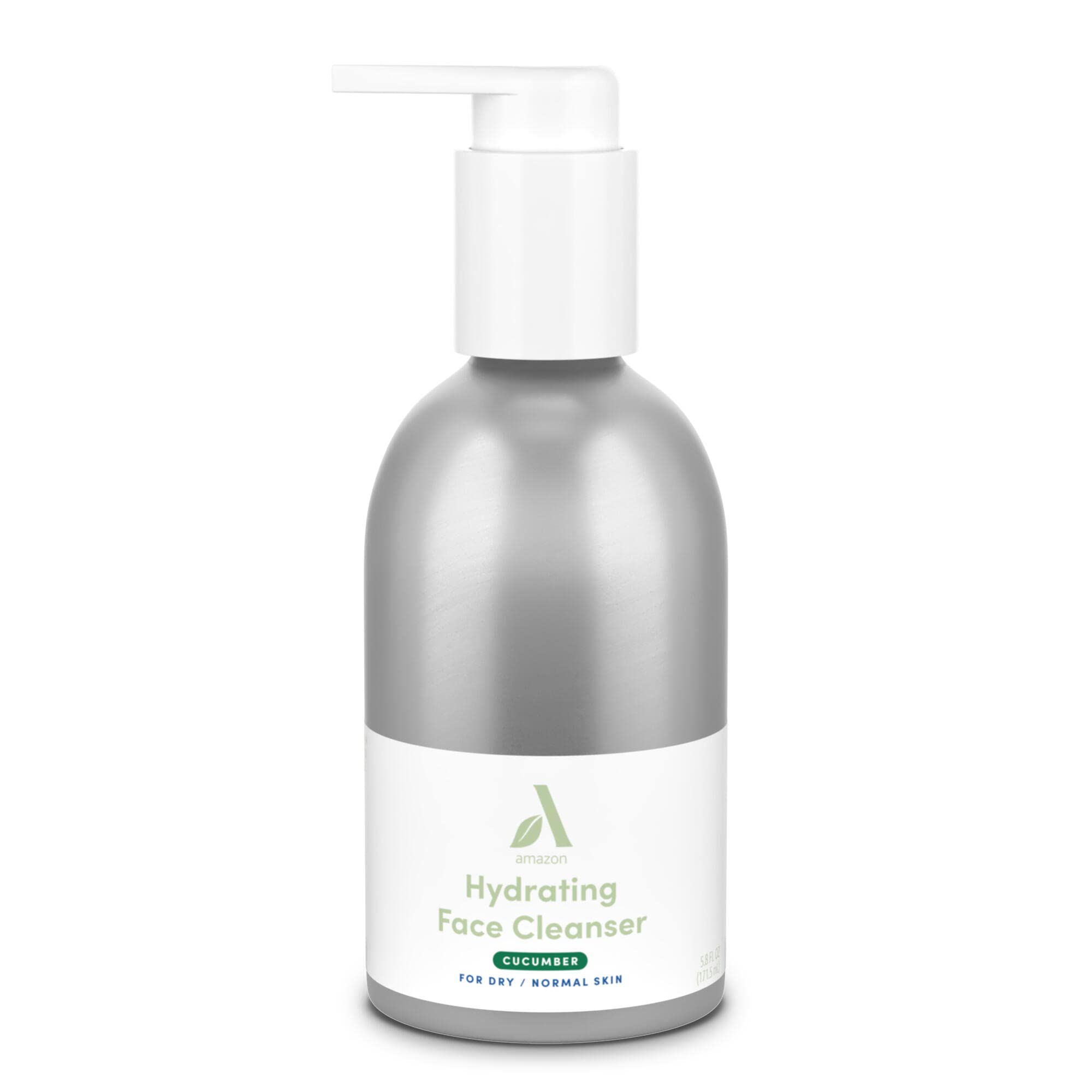 Amazon Aware Hydrating Face Cleanser with Avocado & Sandalwood Oils, Vegan, Cucumber, Dermatologist Tested, Normal to Dry Skin, 5.8 fl oz