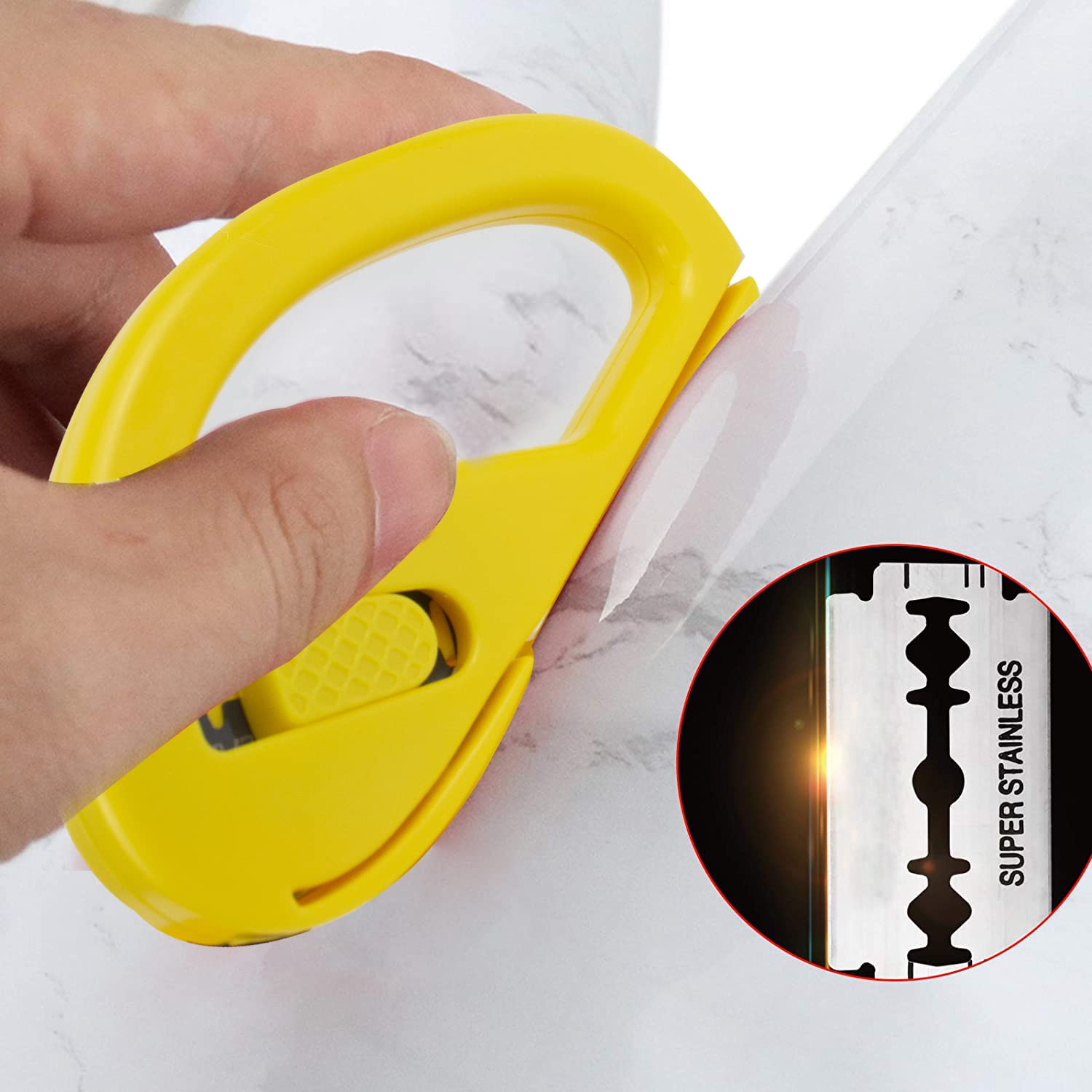 Wallpaper Tools Kit Wallpaper Smoothing Tool Vinyl Tool Wallpaper Squeegee Seam Roller Tape Measure,snitty Vinyl Cutter and Craft Knife with 5 Replacement Blades for Vinyl Wallpaper