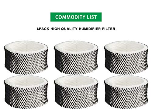 6 Pack Replacement Filters Compatible with Holmes & Sunbeam Humidifier Filter A,HWF62 HWF62CS HWF62D