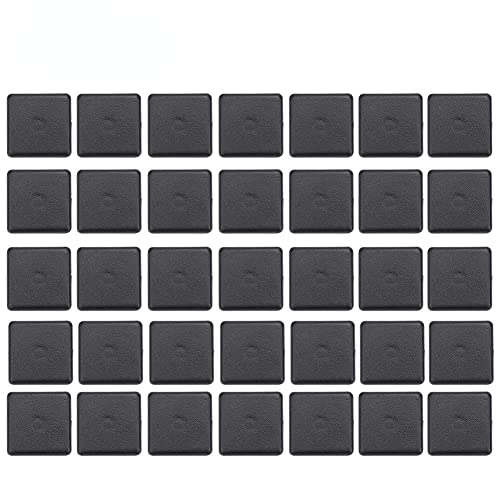 50Pcs Aluminum Profile End Cap Cover Kit Black Plastic Fasteners for 2020/3030/4040 EU Standard(2020)