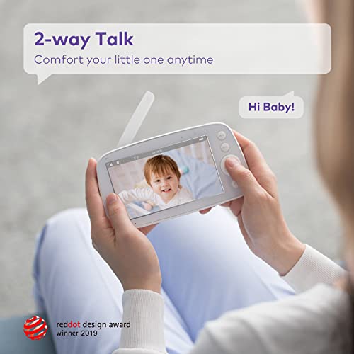 HiPP Baby Monitor Camera, Add-on Camera for VAVA, Pan-Tilt-Zoom Camera, Infrared Night Vision and Thermal Monitor,2-Way Talk, 900ft Range