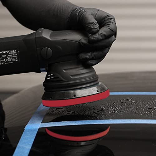 Clay Bar Pad, 6 Inch Mid Grade,1Pc Handle Grip Pad and 1 Pc Clay Bar Applicator, Synthetic Clay Bar Pad for DA Polisher and Rotary Polisher for Car Detailing, Clay Bars Auto Detailing -CHMLP6MA