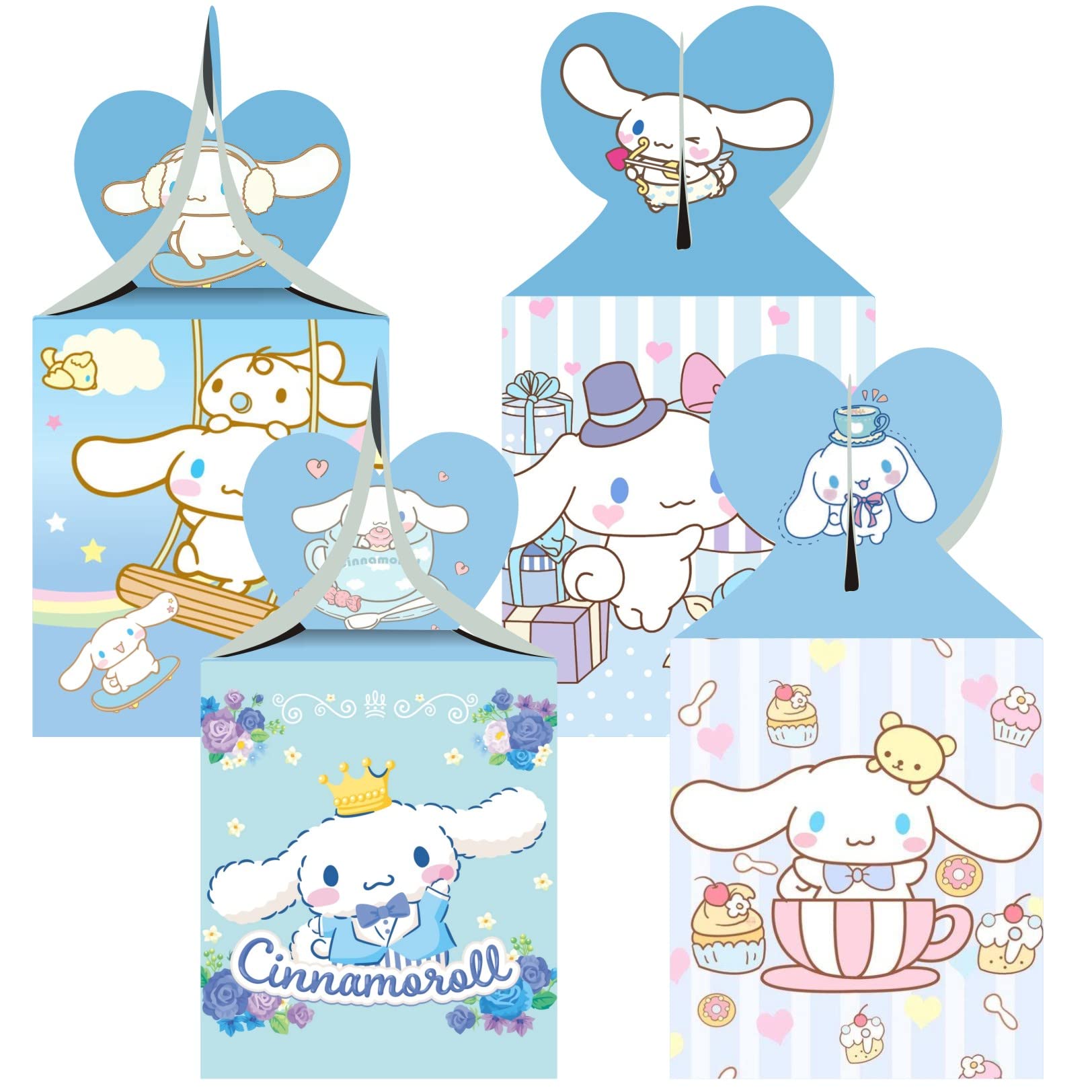 ARHAVI 12pcs Cinnamoroll Party Favor Gift Boxes, Cinnamoroll Birthday Party Supplies for Kids Party Decorations
