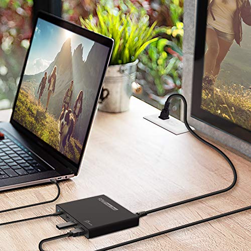 j5create USB-C Travel Dock with PD 65W Power Supply - for Travel or Business Trip - Charging Adapter Hub with 4K HDMI, USB-A x 2 - for MacBook Air/Pro 13, Surface Pro, and USB-C Laptop (JCDP392)