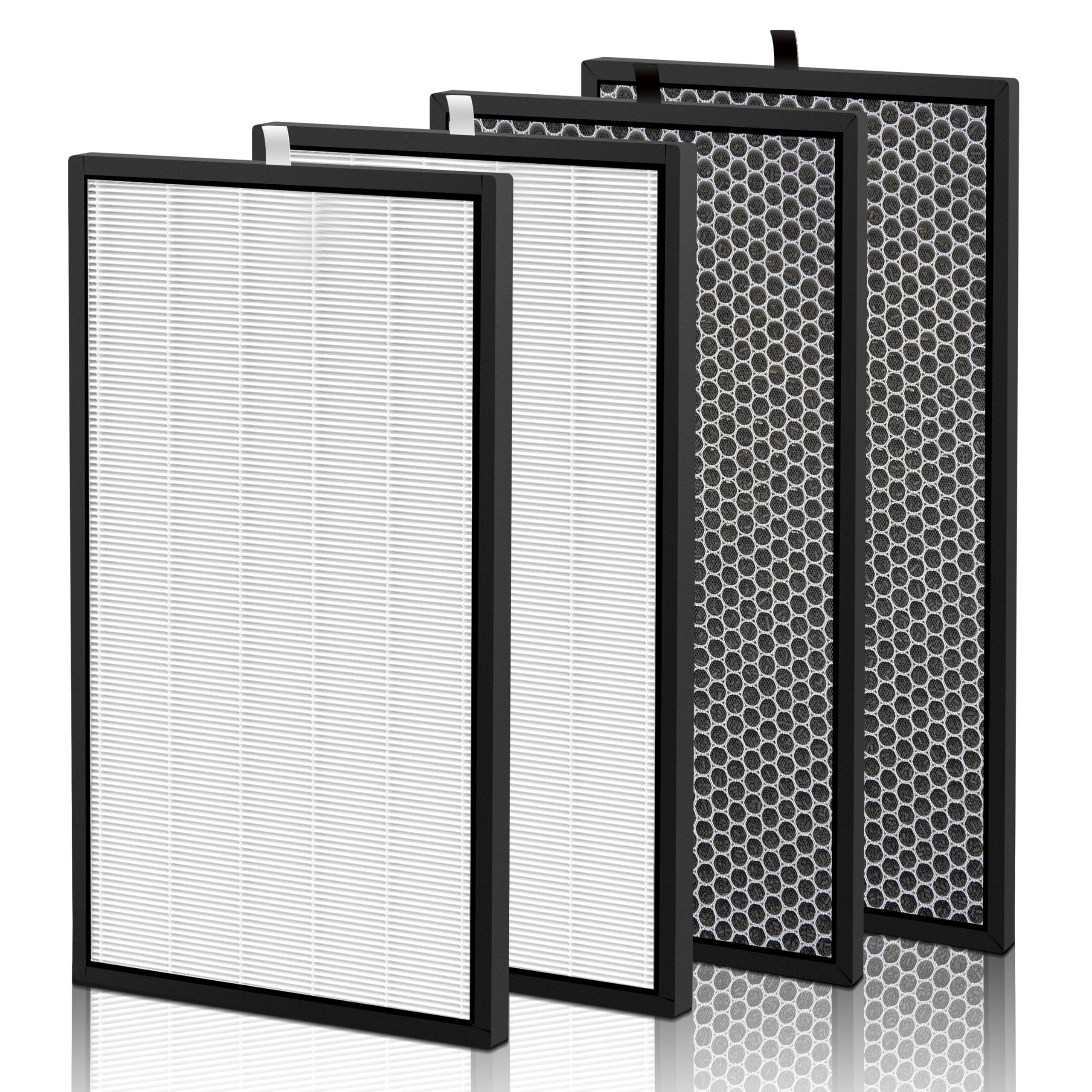 AD5000 Replacement Filter for Air Dr. Air Purifier Filter AD5000, 2 HEPA(H13) Filter and 2 Carbon Filters(2 sets-A total of 4)