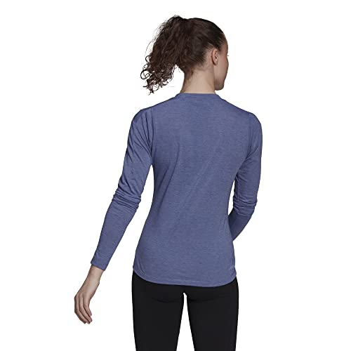 adidas Women's Sportswear Winners 2.0 Long Sleeve, Orbit Violet Melange, Large