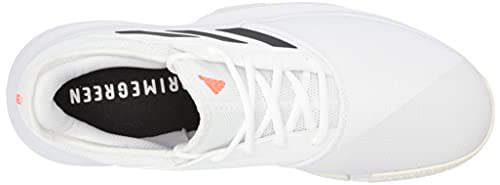 adidas Women's Gamecourt Tennis Shoe, White/Black/Solar Red, 9