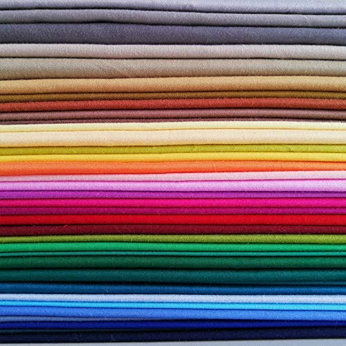 50 PCS 10" x 10" Precut Multi-Colors Cotton Fabric Squares Fabric Bundles for Sewing & Quilting Beginners