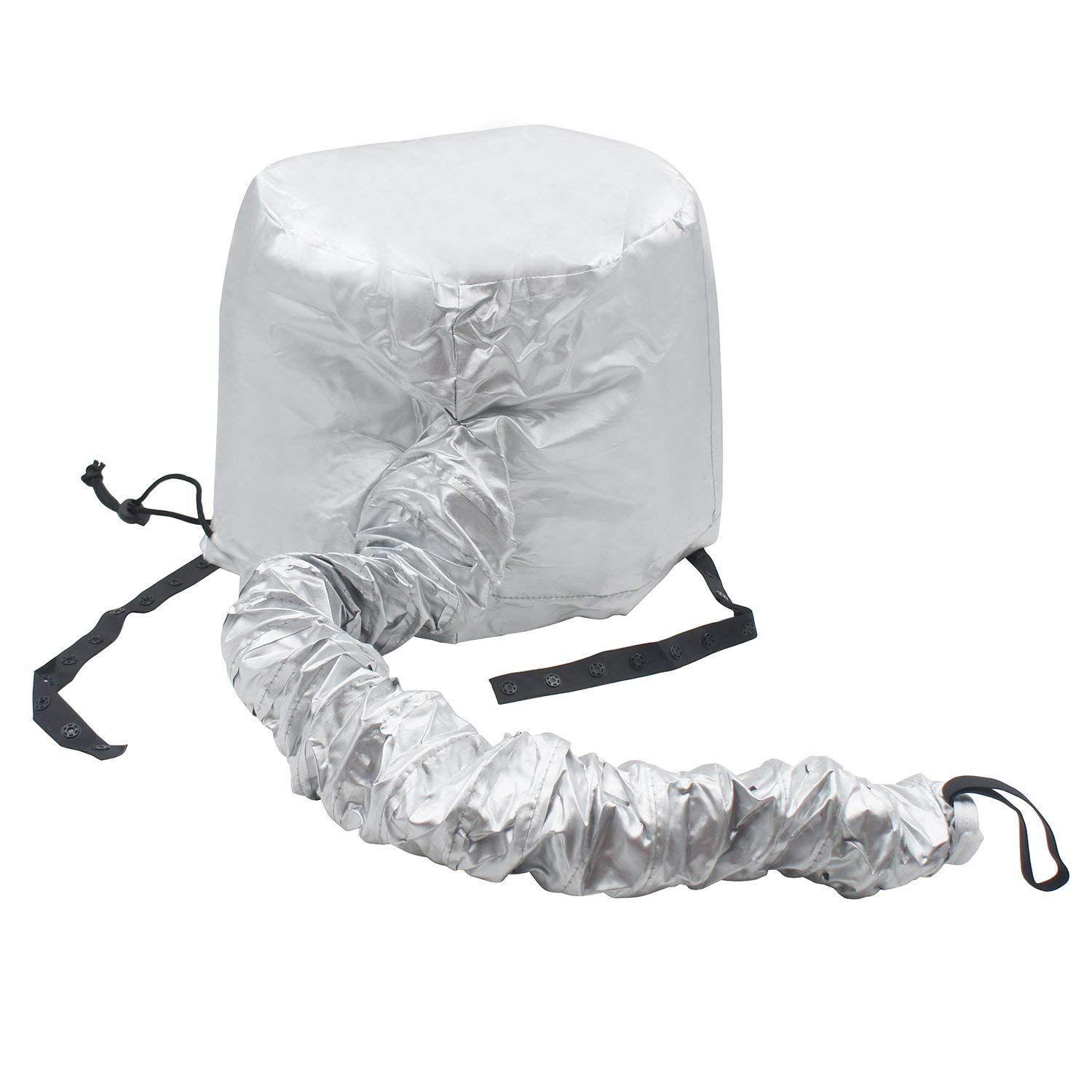 Portable Hair Dryer Bonnet Attachment for Hair Styling, Hair Color, Hair Condition and More - Silver