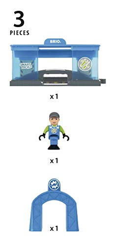 BRIO World - 33918 Smart Railway Workshop | 3 Piece Toy Train Accessory for Kids Ages 3 and Up,Multi