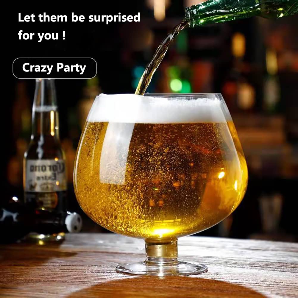 4000ml Super Big Wine Glass Extra-huge Brandy Glass Large Capacity Crystal Glass for Bar Party Wedding Family Dinner (4000ml/135.2oz)