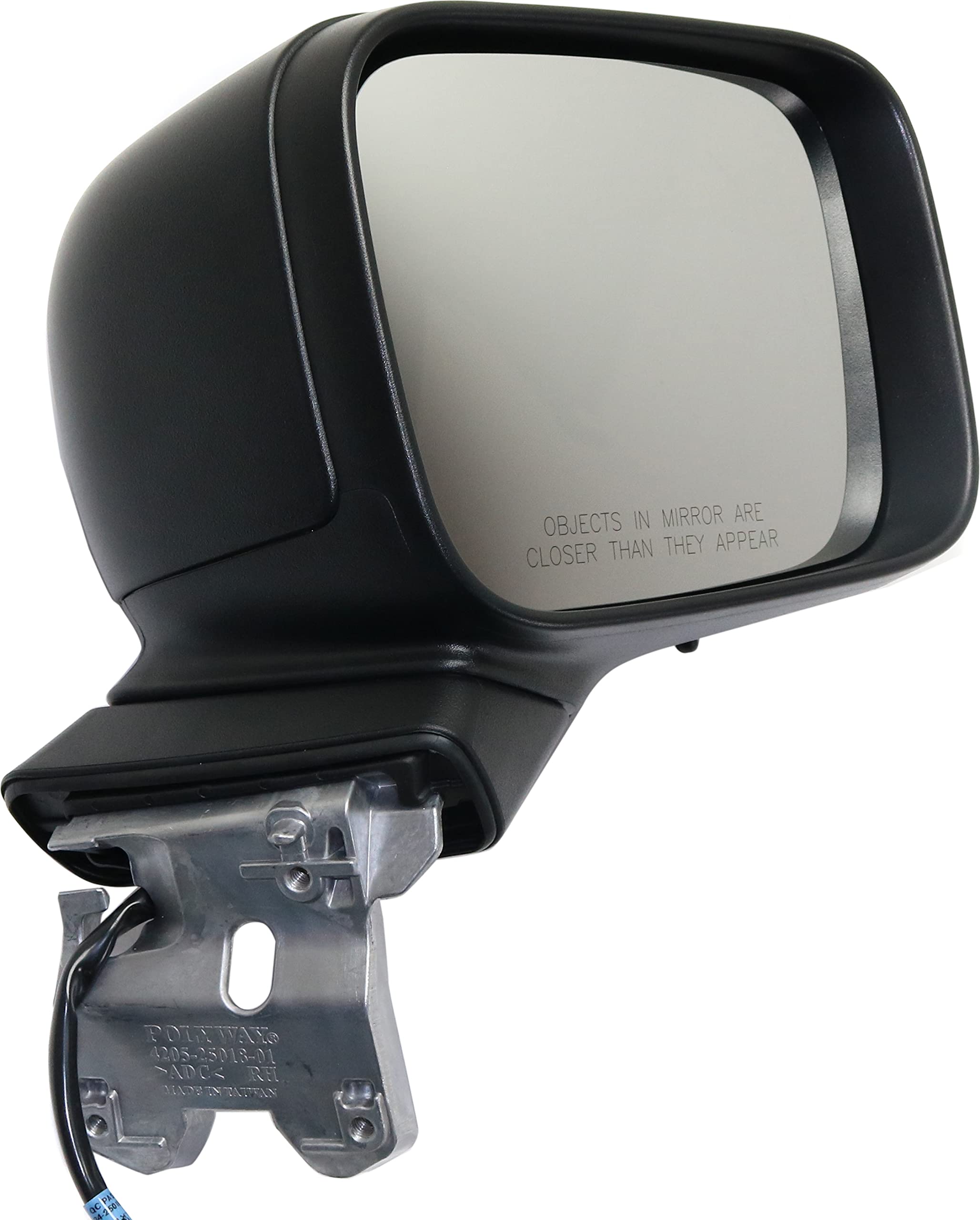Kool Vue Driver & Passenger Side Power Heated Mirrors for Jeep Renegade 2015-2023 Without Signal Light, Blind Spot Monitor & Memory Textured