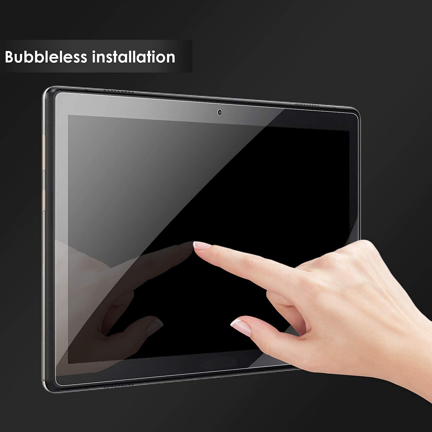 DETUOSI 【2 Pack】 Screen Protector Compatible with Lenovo Smart Tab M10 10.1" 2018 (Model:TB-X605F) Tablet, [NOT for M10 2019 (TB-X505F)], Easy to Install/Case-Friendly/Anti Fingerprint Tempered Glass