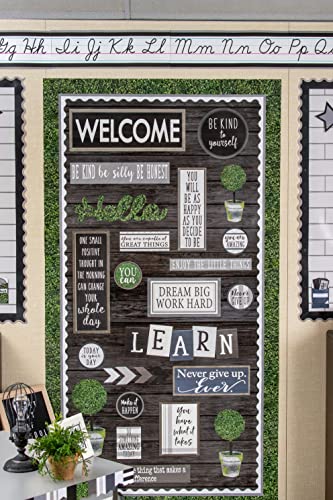 Black Wood Better Than Paper Bulletin Board Roll & Modern Farmhouse Wall Décor Bulletin Board