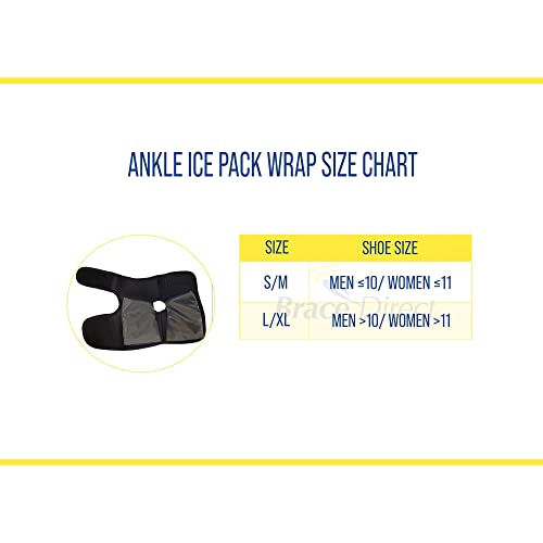 Brace Direct Night Splint (S/M) + Foot Ice Pack (S/M)- for Plantar Fasciitis Relief, Arch Support, Heel Foot Pain, Achilles Tendonitis, Drop Foot, Comfortable fit on Left or Right Foot