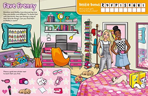 Barbie Dreamhouse Seek-and-Find Adventure: 100% Officially Licensed by Mattel, Sticker & Activity Book for Kids Ages 4 to 8