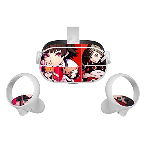 Amala NAIDU Online Shooting Anime Video Game Oculus Quest 2 VR Headset and Controller Skin, Vinyl Decal Skin for VR Headset and Controller, Virtual Reality Protective Accessories