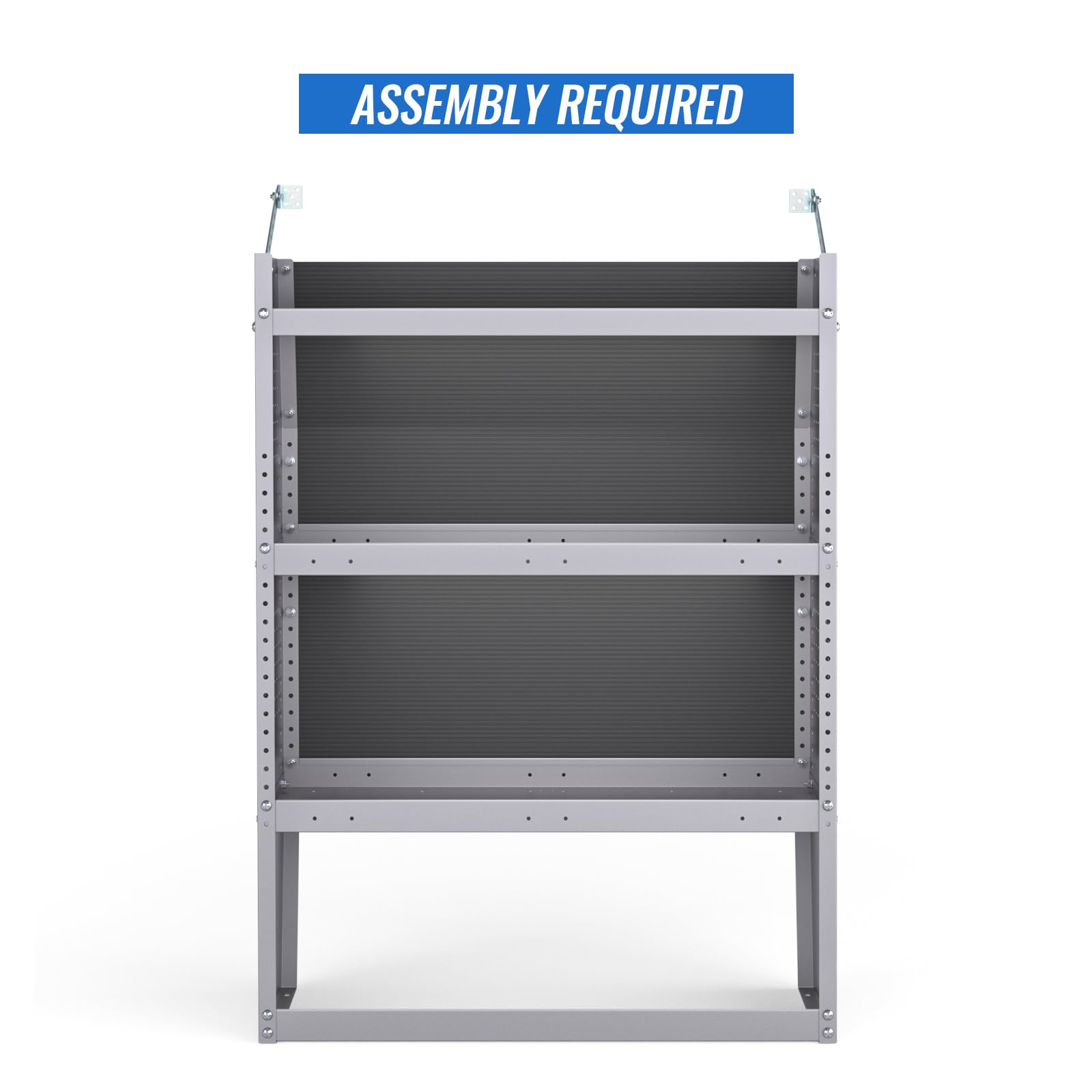 AA Products Inc. SH-4303 Steel Van Shelving Storage System Fits for NV200, Transit Connect 2014+ and Chevy City Express, Contoured Shelving Unit, 32" W x 43" H x 13" D
