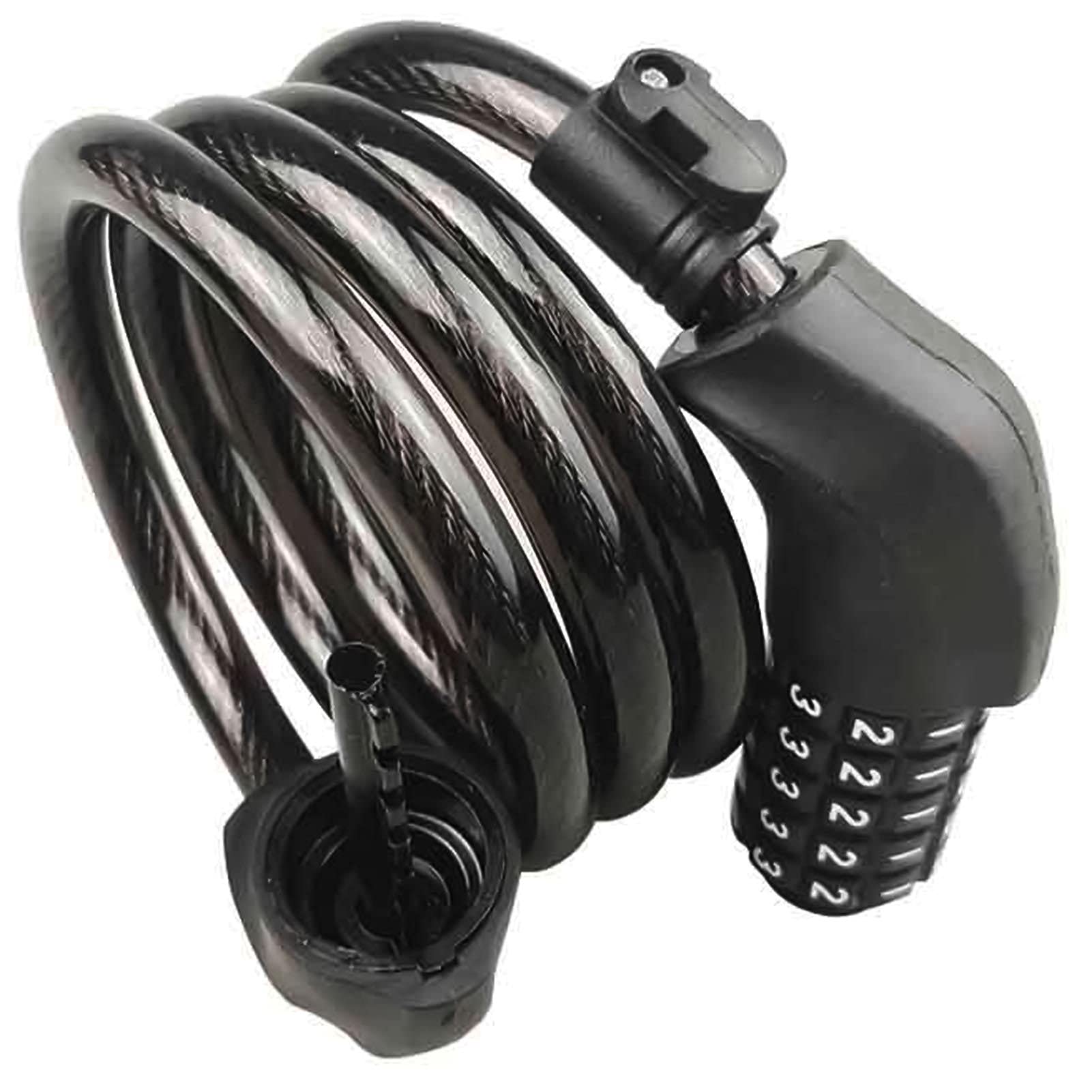 5-Digits Code Combination Chain Lock Heavy Duty Cable Anti Theft Metal Cable Lock for Mountain Bike Safety Lock Safe for Bicycle