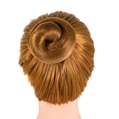 Deoot 10 Pcs Invisible Hair Nets Elastic Edge Mesh for Women Bun,Light Coffee